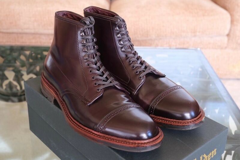 Alden D6861HC Color 8 Shell Cordovan Perforated Cap Toe Boot | Alden ...