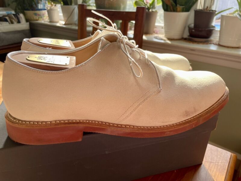 Alden 2635 White Buck Nassau Plain Toe Blucher | Alden Model Project