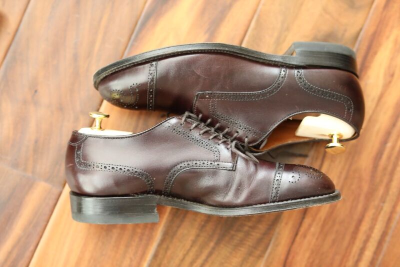 Alden N0505 Burgundy Calfskin Medallion Tip Blucher | Alden Model Project