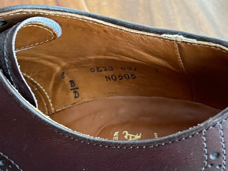 Alden N0505 Burgundy Calfskin Medallion Tip Blucher | Alden Model Project