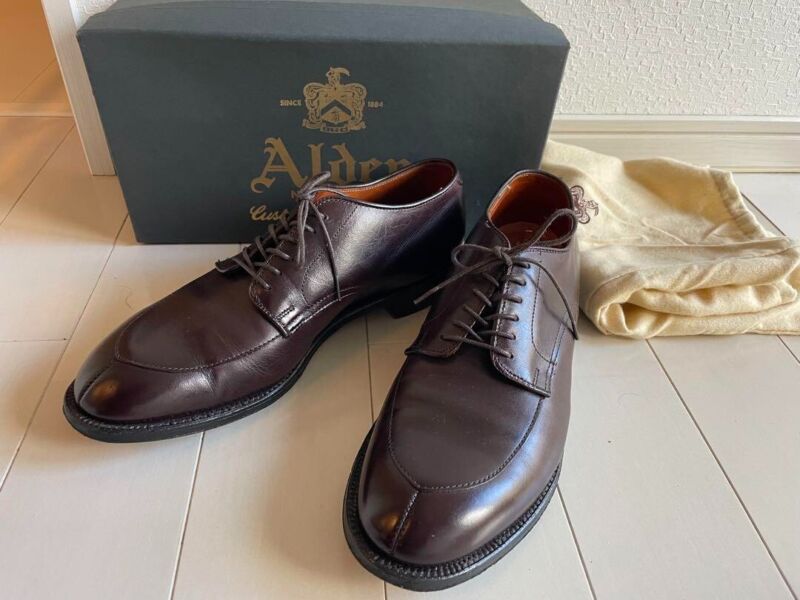 Alden 54432 Burgundy Calfskin V-Tip Blucher | Alden Model Project