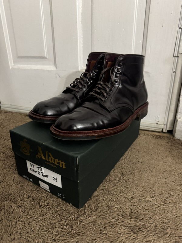 Alden D2812HC Color 8 Shell Cordovan Plain Toe Boot | Alden Model Project